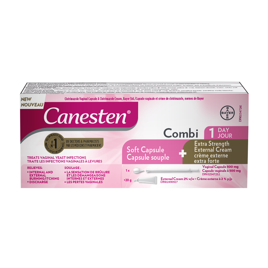 Canesten Combi 1 Day VYI Soft Capsule + Cream | Canada